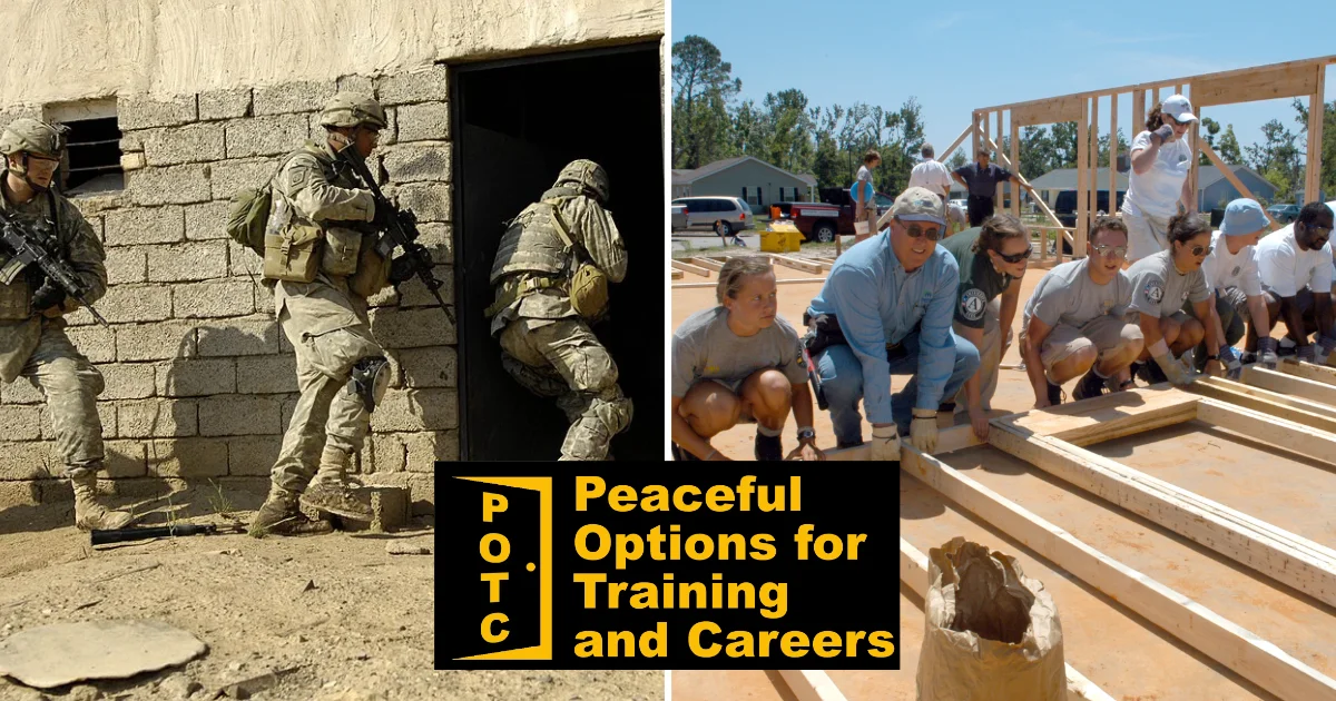 Military Service Alternatives - Peaceful Options for Training & Careers